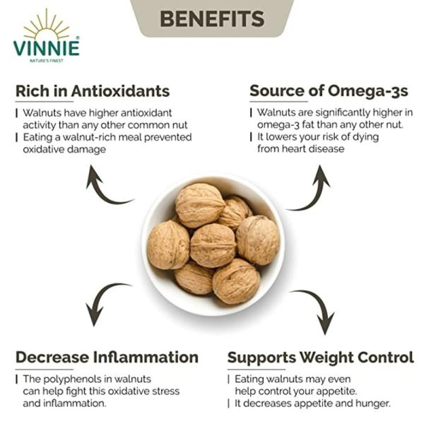 Vinnie Walnut Jumbo 500 gm - JioMart