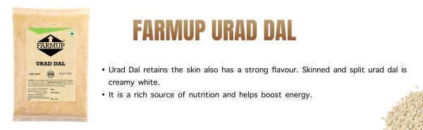 Farmup Urad Dal | Split Urad Without Skin (900 Gram Pack of 1) - JioMart