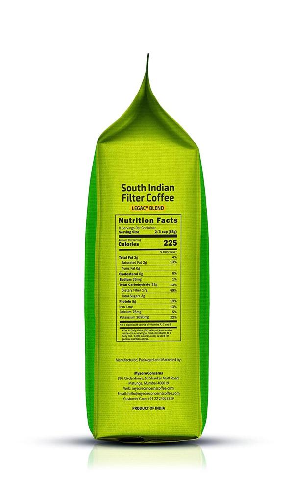 Mysore Concerns Roasted Legacy Blend South Indian Filter Coffee 454 G ...