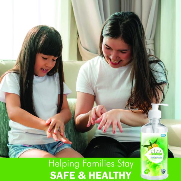 Clea Neem & Lemon Hand Sanitizer Gel Kills 99.99% Bacteria & Viruses ...