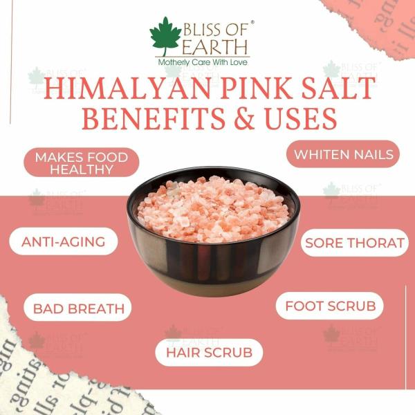 Bliss of Earth 1KG Pure Reguler Pakistani Himalayan Pink Salt Refill ...
