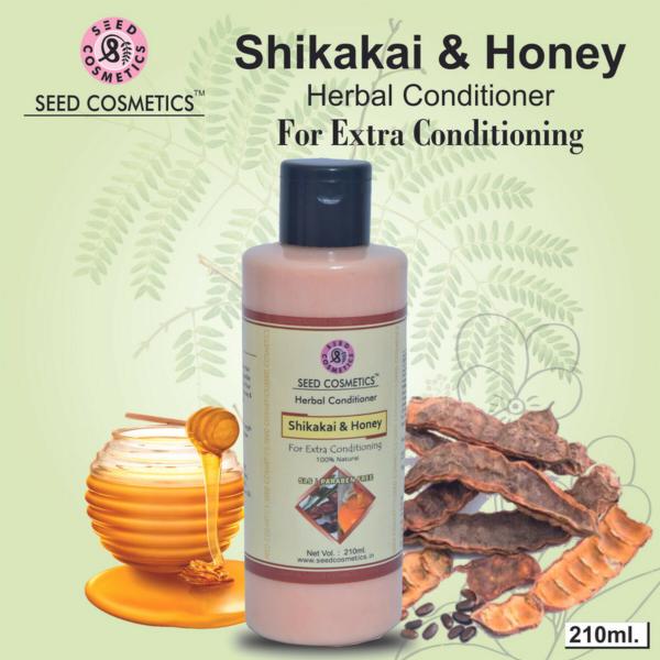 Seed Cosmetics Shikakai and Honey Herbal Hair Conditioner | 100 % Natural | SLS and Paraben Free ...