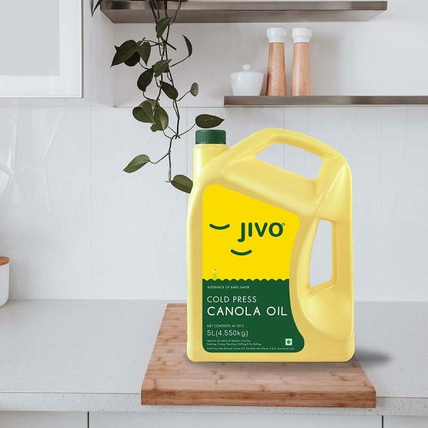 Jivo Cold Pressed Canola Oil 5L+ JIVO Raw Unraosted Chia Seeds -250g ...