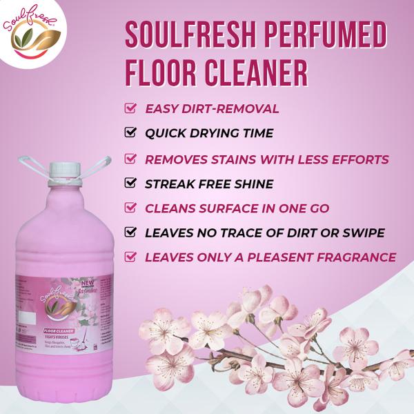 Soulfresh Fragrance Perfumed Floor Cleaner Liquid Jasmine Phenyl , 5Ltr ...
