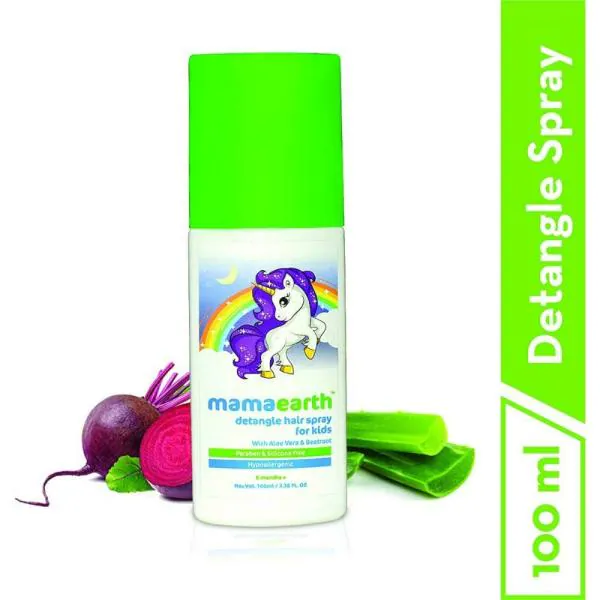 Mamaearth Detangler Detangle Hair Spray For Kids With Aloe Vera And Beetroot 100 ml - JioMart