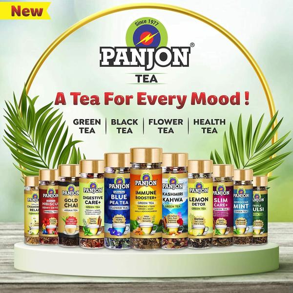 Panjon Combo Hibiscus Herbal Tea, Moroccon Mint Green Tea Chamomile ...