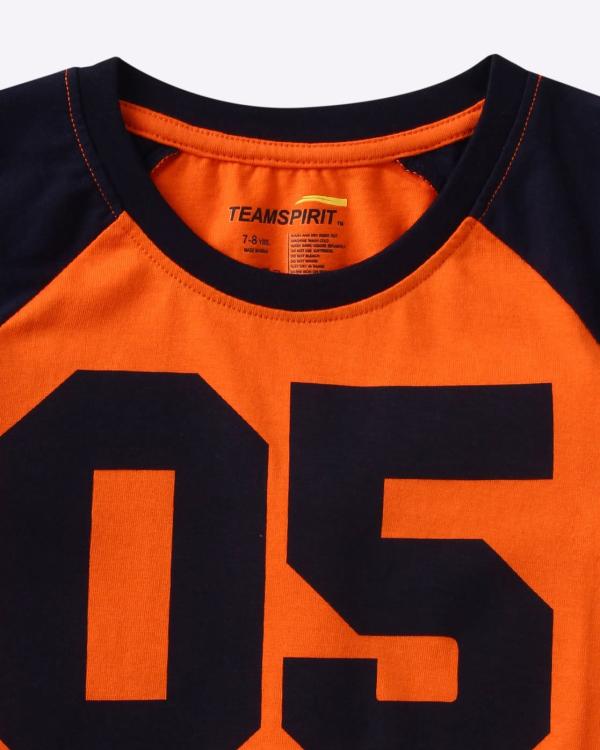 Numeric Print T-shirt with Raglan sleeves - JioMart