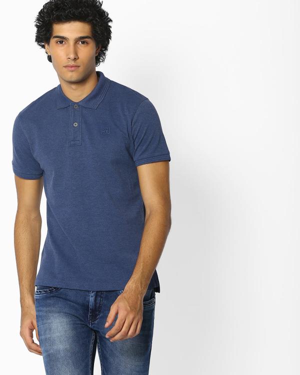 Polo T-shirt with Short Button Placket - JioMart