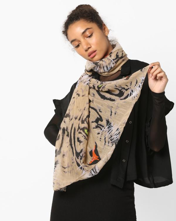 Tiger Print Scarf - JioMart