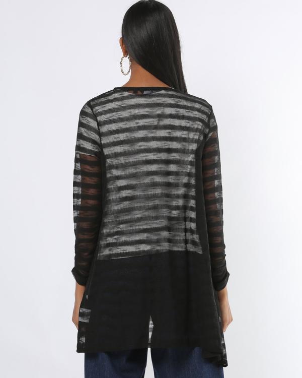 Striped Long-Line Shrug - JioMart