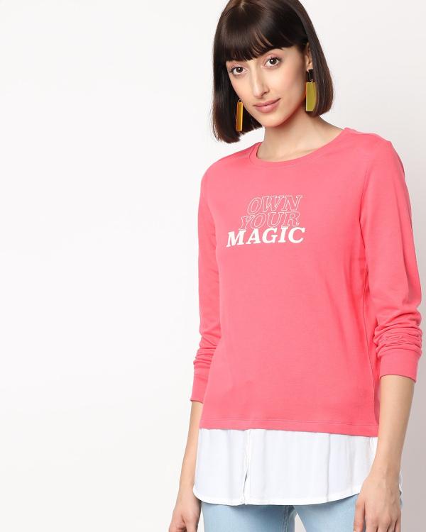 Typographic Print Twofer T-shirt - JioMart