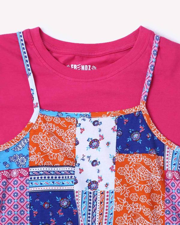 Geometric Print Towfer with Ruffles - JioMart