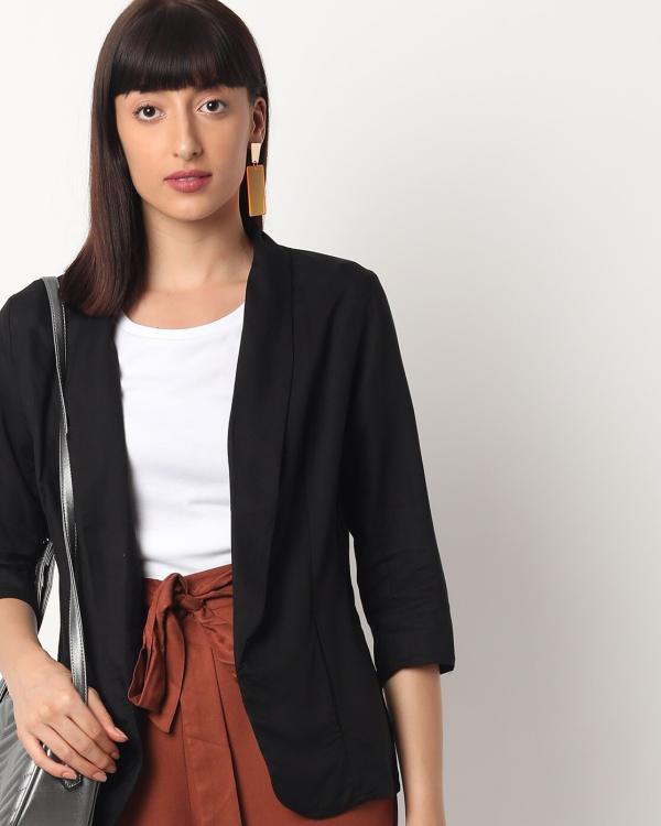 Open-Front Shrug with Insert Pocket - JioMart