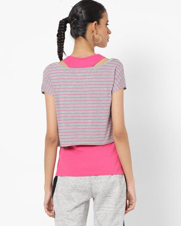 Striped Twofer Top - JioMart