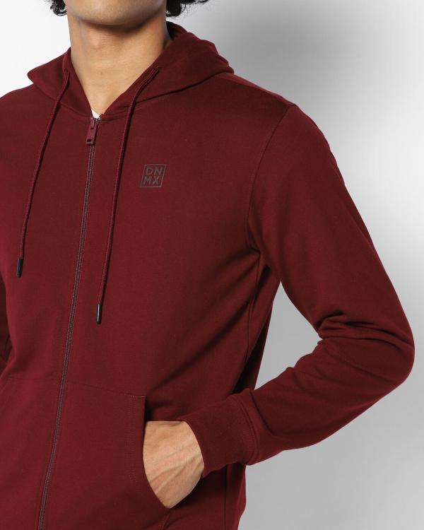 Zip-Front Hoodie with Insert Pockets - JioMart