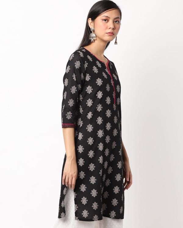 Block Print Straight Kurta - JioMart