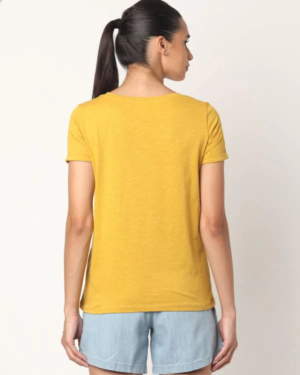 Crew-Neck T-shirt with Lace Inserts - JioMart