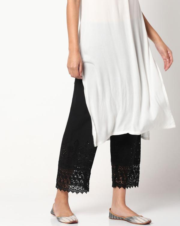 Pants with Lace Hems - JioMart