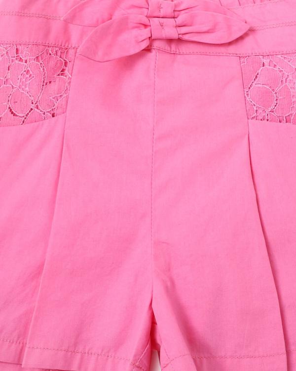 Panelled Shorts with Lace Panels - JioMart