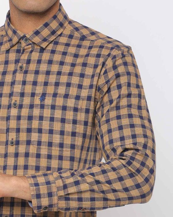 Checked Shirt with Patch Pocket - JioMart