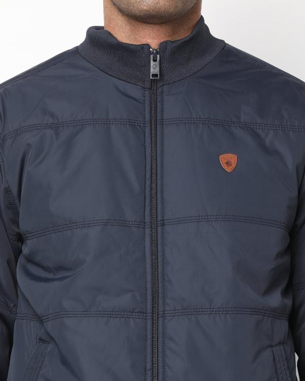 Zip-Front Puffer Jacket with Insert Pockets - JioMart