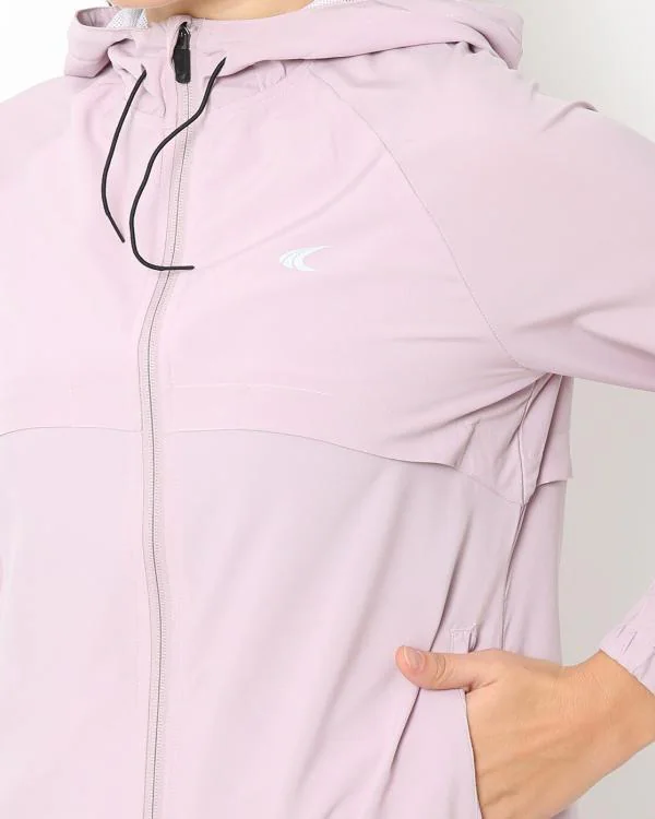 Panelled Lightweight Hooded Running Jacket - JioMart