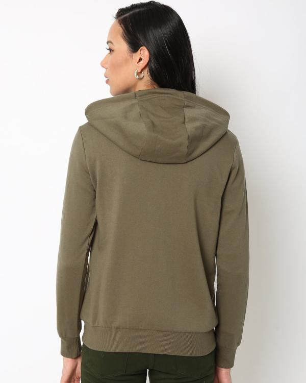 Zip-Front Hoodie with Insert Pockets - JioMart