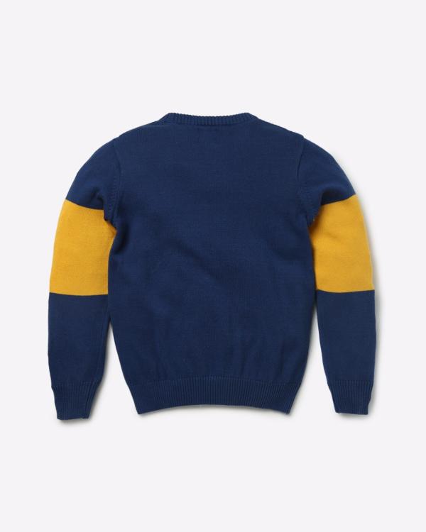 Typographic Print Round-Neck Sweater - JioMart