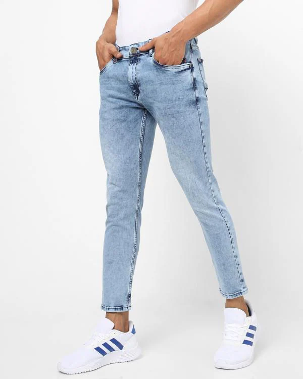 Slim Fit Cropped Jeans - JioMart