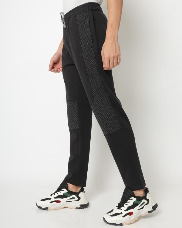 Panelled Track Pants with Slip Pockets - JioMart