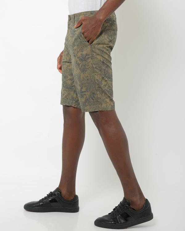 Printed Slim Fit City Shorts - JioMart