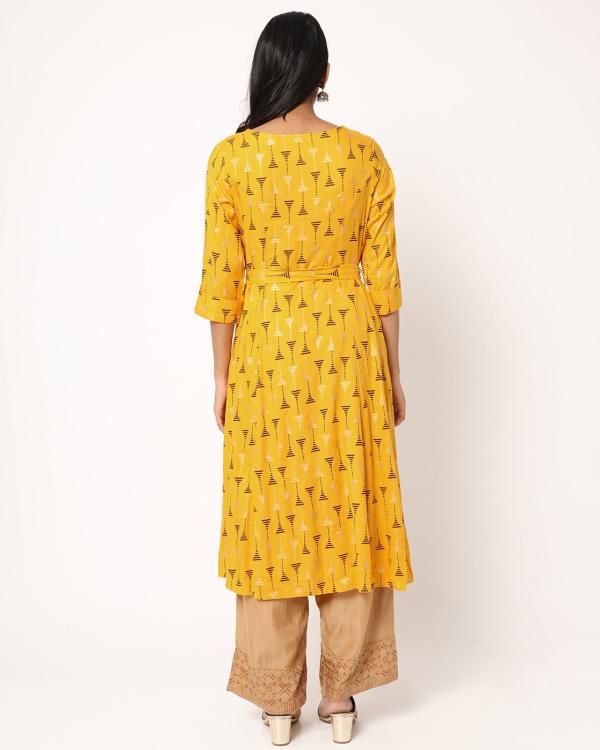 Printed Flared Kurta - JioMart