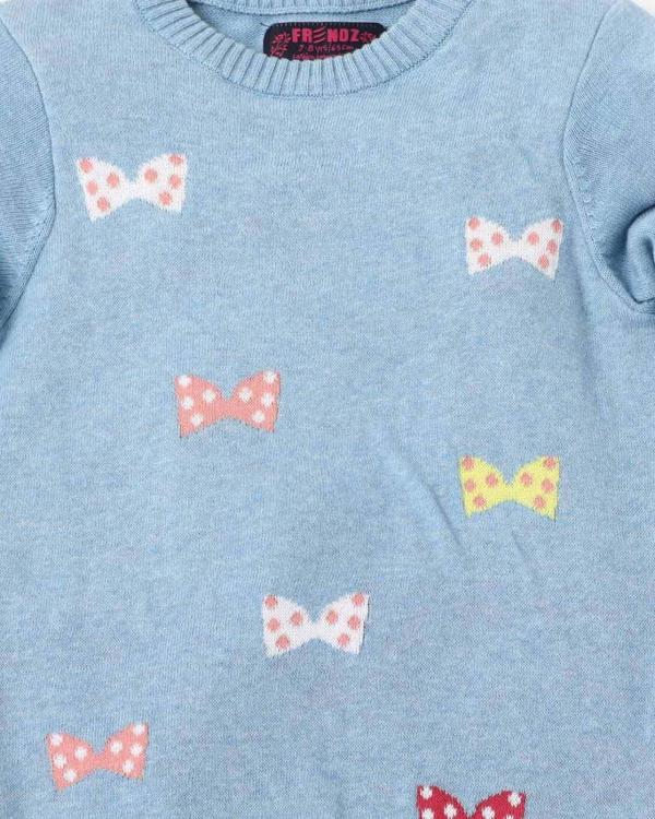 Ultimate Bow Print Crew-Neck Sweater - JioMart