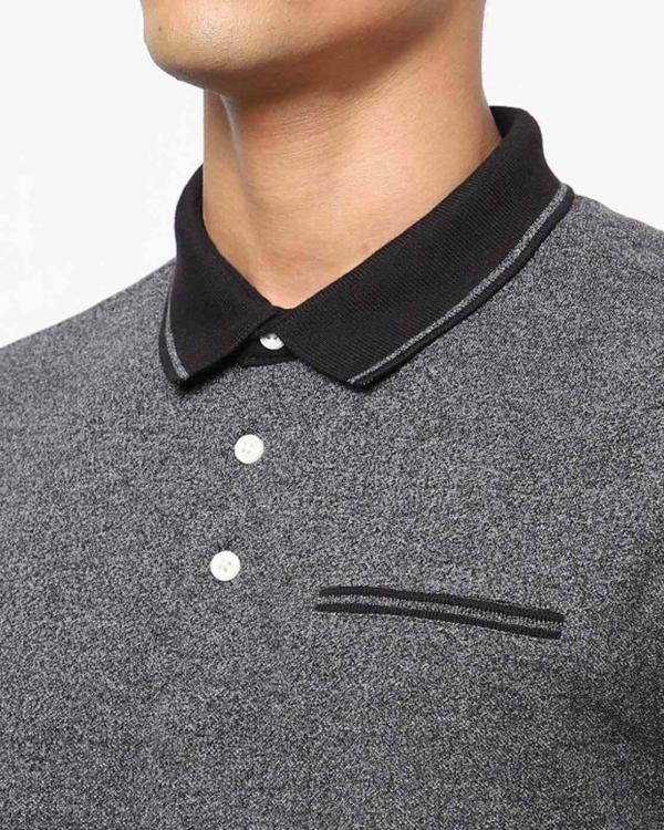 Grindle Slim Fit Polo T-shirt with Contrast Tipping - JioMart