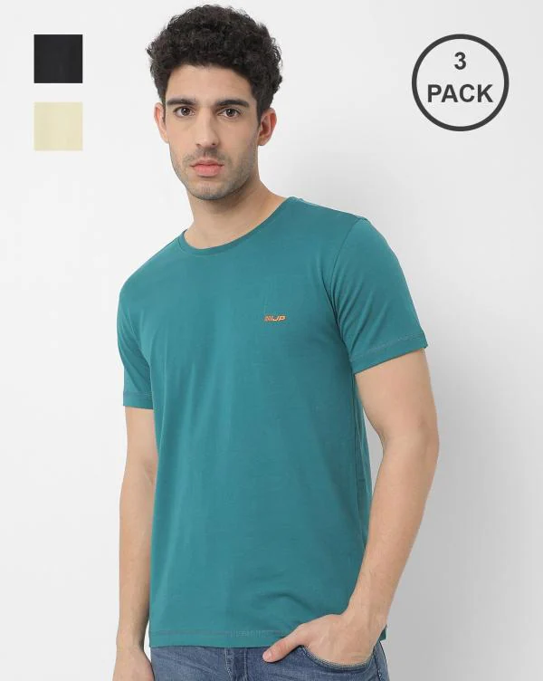 Slim Fit Crew-Neck T-shirt - JioMart