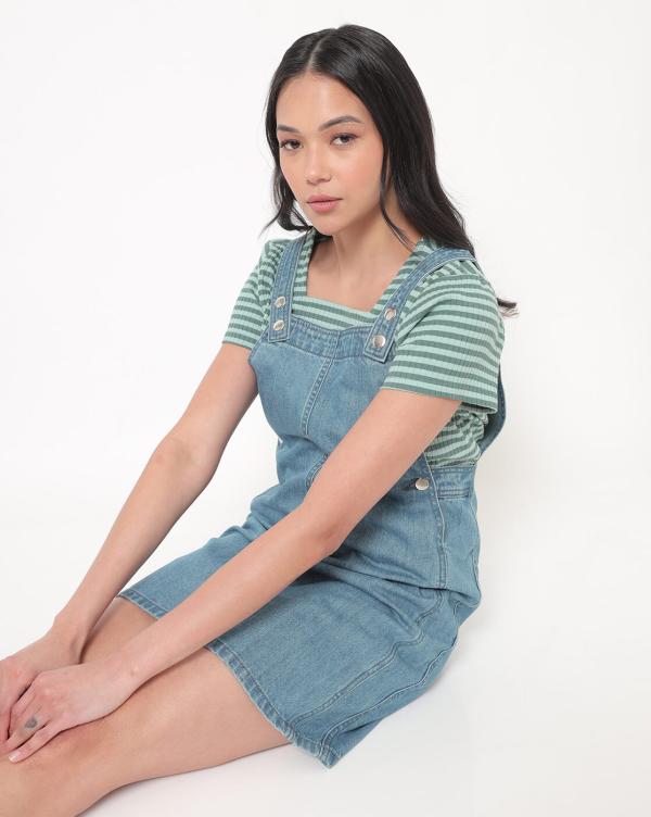 Denim Dungaree Dress - JioMart