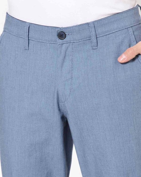 Slim Fit Flat-Front Trousers - JioMart