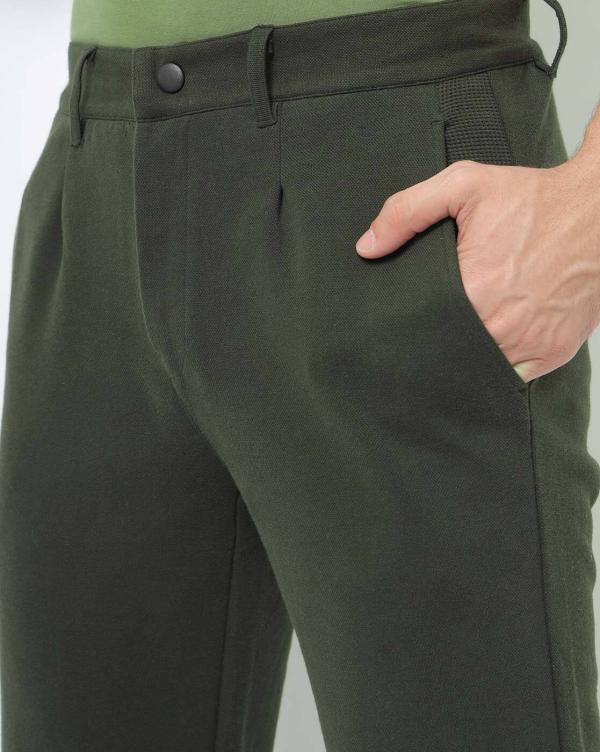 Pleated Track Pants with Fly & Button Closure - JioMart