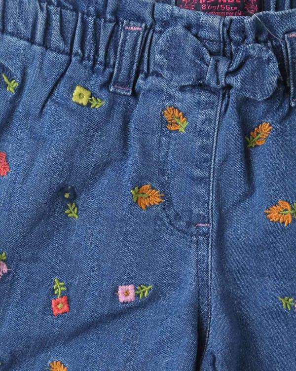 Embroidered Denim Shorts - JioMart