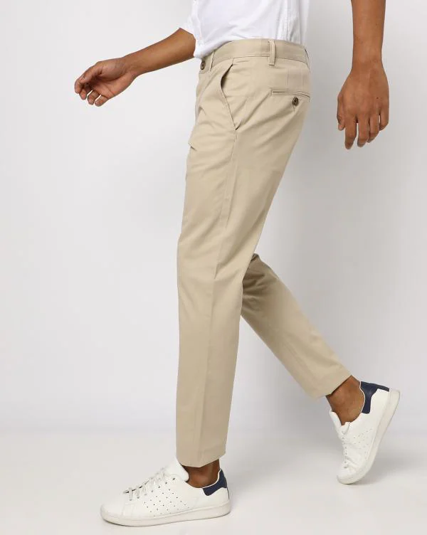 Flat-Front Trousers with Insert Pockets - JioMart
