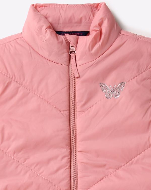 Quilted Zip-Front Gillet with Zip Placket - JioMart