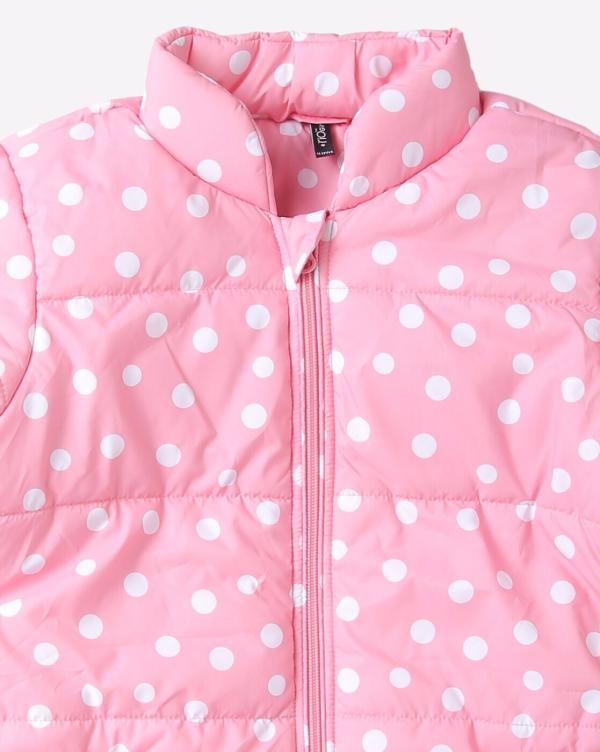 Polka-Dot Print Puffer Jacket - JioMart