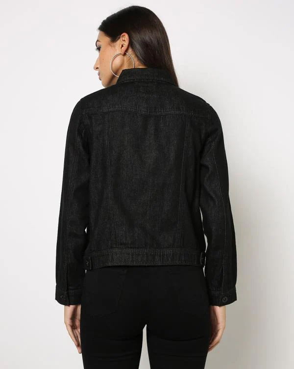 Denim Trucker Jacket with Flap Pockets - JioMart