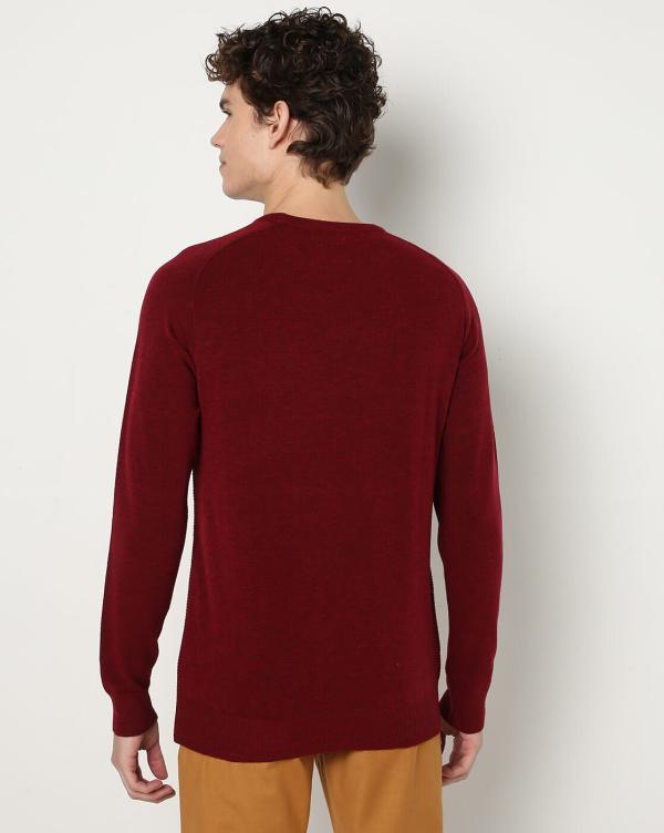 Alexo Flatknit Slim Fit Crew-Neck Pullover - JioMart