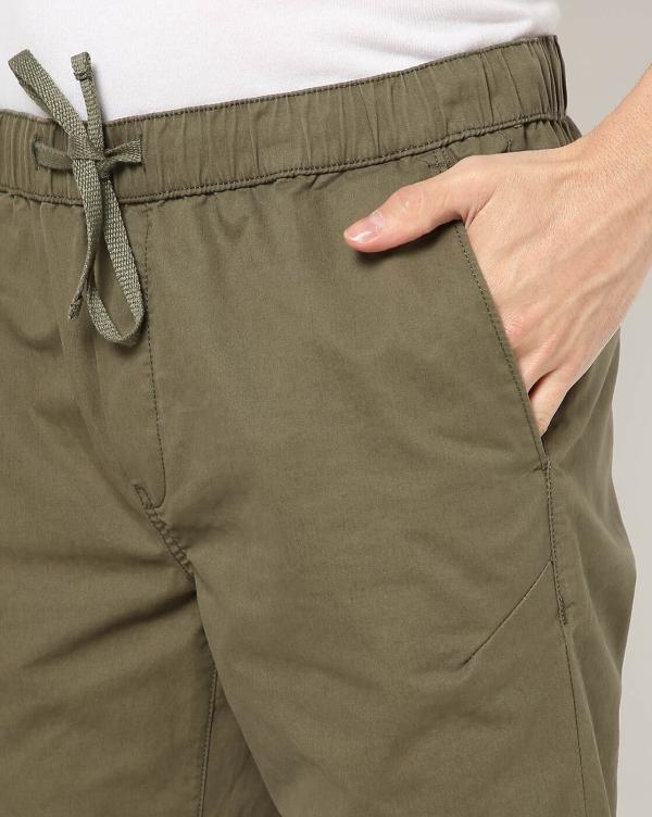 Flat-Front Joggers with Insert Pockets - JioMart