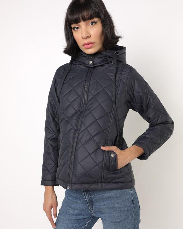 Quilted Hooded Puffer Jacket - JioMart
