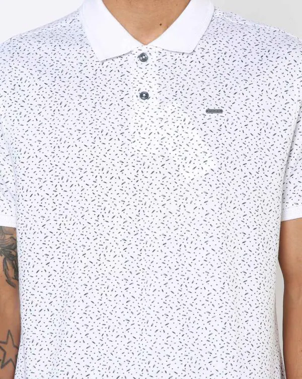 Micro Print Polo T-shirt - JioMart