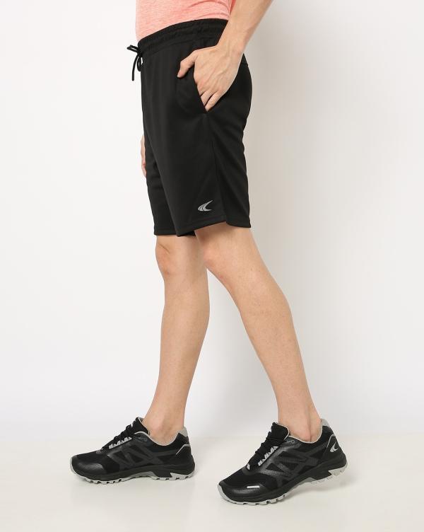 Typographic Print Flat-Front Shorts - JioMart