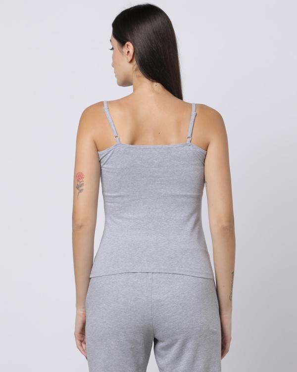 Heathered Camisole with Adjustable Straps - JioMart