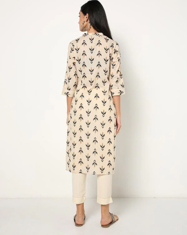 Block Print Straight Kurta - JioMart